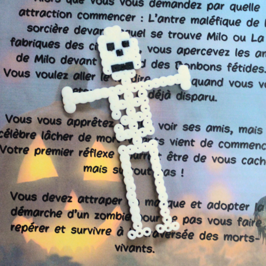 Activité créative d'Halloween : le squelette - Bulles imaginaires